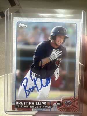 Brett Phillips Signed 2015 Topps Pro Debut Auto #43 Card Lancaster ...