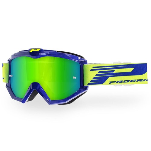 ProGrip Mx 3201 Atzaki Blue Motocross Dirt Bike Premium Goggles With UV ...