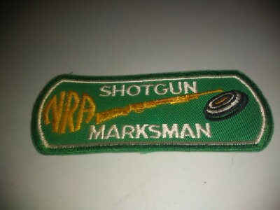 Vintage NRA Shotgun Marksman Patch | eBay