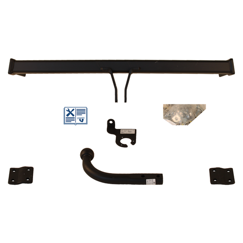 Für Volvo S60 Limousine 10- G.D.W. Anhängerkupplung starr + 13polig E ...