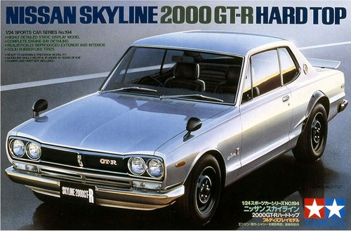 Tamiya 1/24 Nissan Skyline 2000 GT-R Hard top Plastic model car kits ...