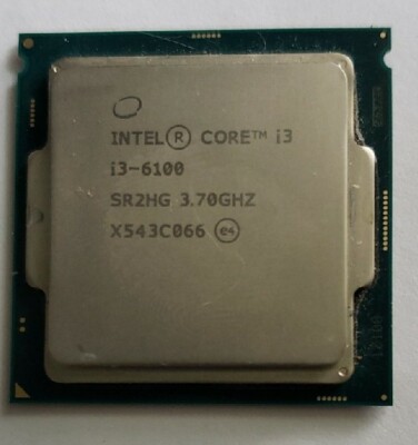 Intel Core i3-6100 SR2HG 3.7GHz Four-Thread 6th Gen Skylake Processor ...