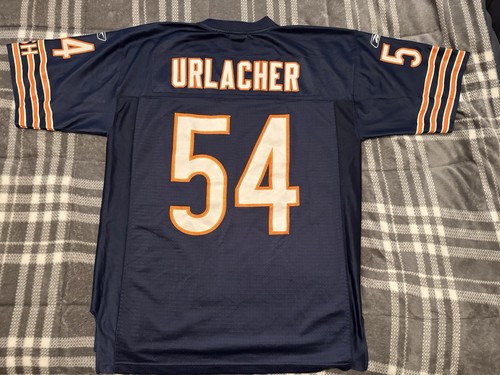 Brian Urlacher Chicago Bears Stitched Reebok NFL Jersey Size Large Navy ...