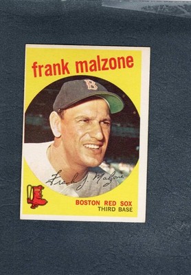 1959 Topps Baseball card # 220 Frank Malzone in Sharp ExMt o/c ...
