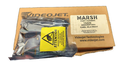 MARSH-VIDEOJET CARD ML4 PRINT 15429 NEW | eBay