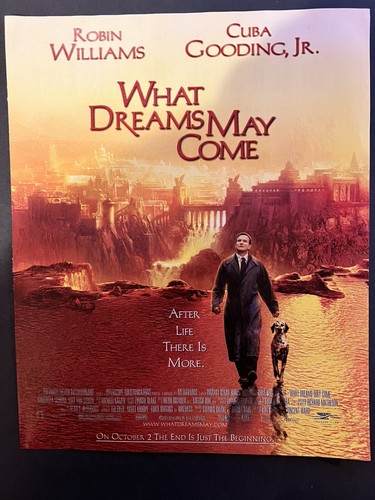 Vtg 1990s Movie AD What Dreams May Come, Robin Williams, Cuba Gooding ...