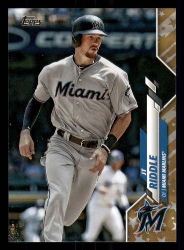 2020 Topps JT Riddle #275 Gold Star Miami Marlins | eBay