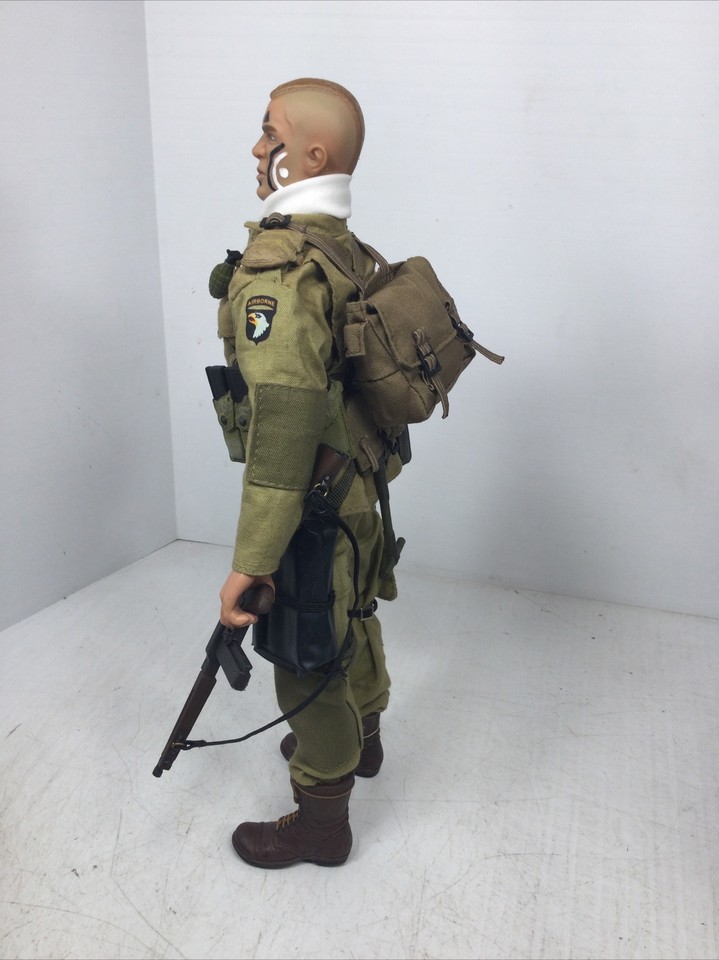 1/6 21ST CENTURY US 101ST AIRBORNE PARATROOPER D DAY WARPAINT & MOHAWK ...