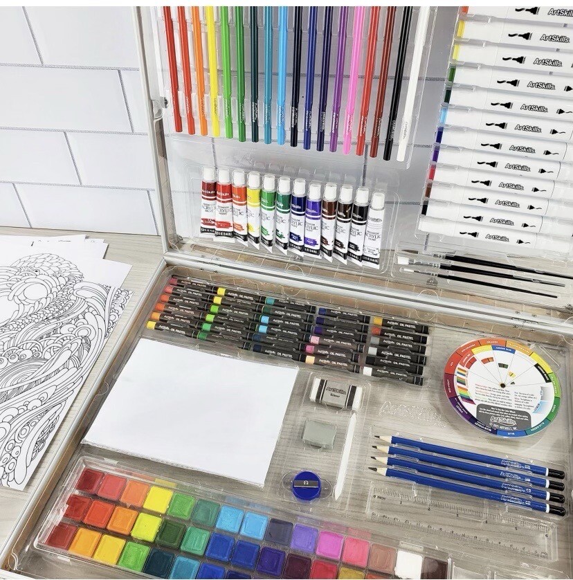 ArtSkills Premium Essential Artist Studio Art Supply Kit 200 Pieces New | eBay