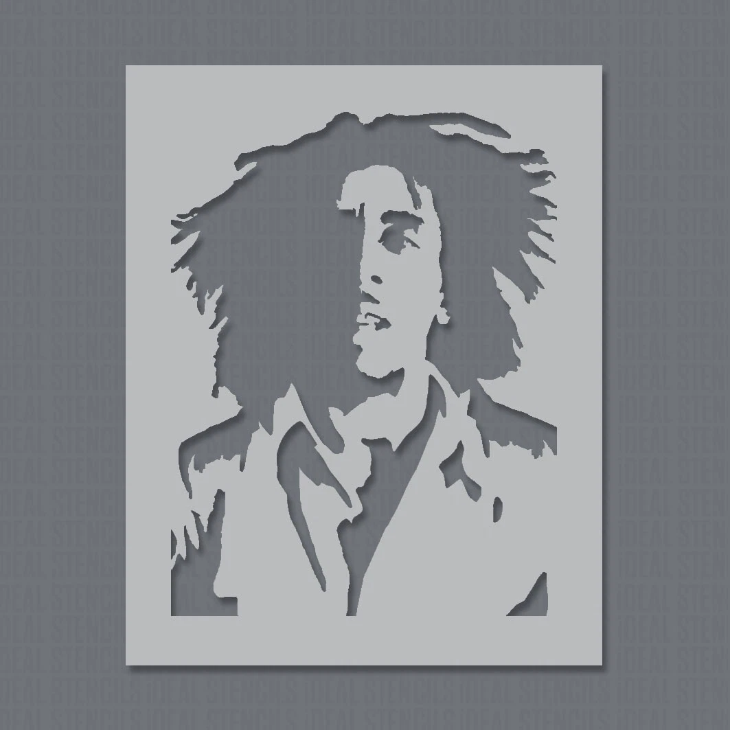Bob Marley Stencil Templates