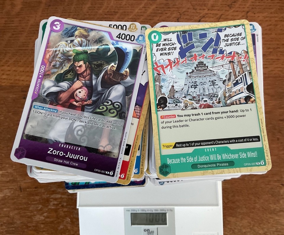 One Piece trading cards. 1 Kg of unchecked and unsorted | eBay UK