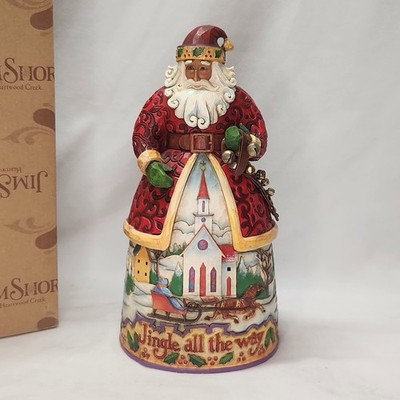 Jim Shore Santa Bells on Bobtail Ring 4007925 Heartwood Creek 2007 With ...