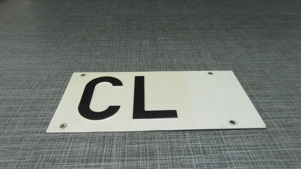 License Plate CL (Caltanissetta) Original Province Sign In Metal 90s | eBay
