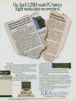 1987 IDEAssociates IBM PC History PS/2 Personal Computer Micro Channel ...