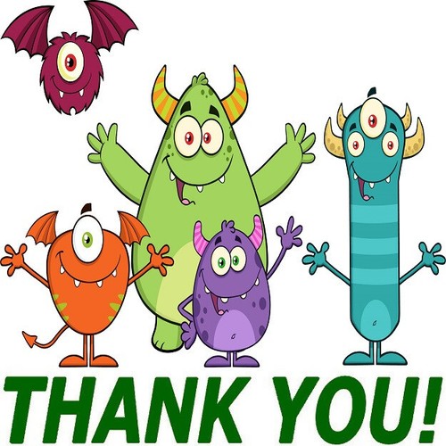 30 Custom Monsters Thank You Personalized Address Labels | eBay