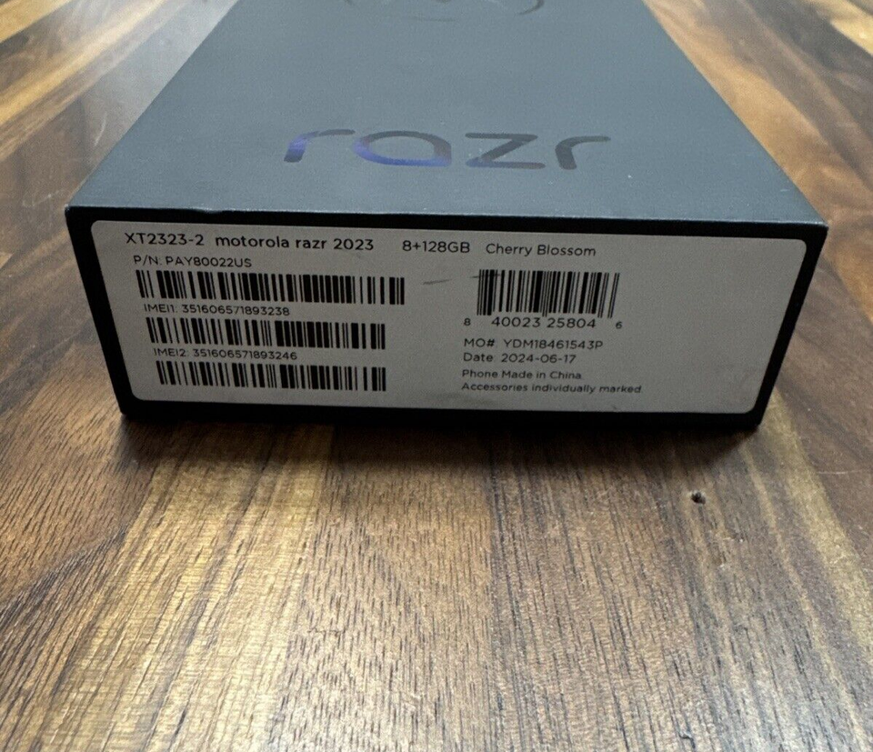 NEW Motorola Moto Razr (2023) XT2323-2 Unlocked 128GB Cherry Blossom | eBay