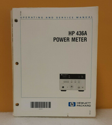 Manuals & Books - 436A Power Meter