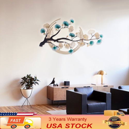 Modern Luxury Metal Wall Nature Art 3D Ginkgo Tree Leaf Metal Wall ...
