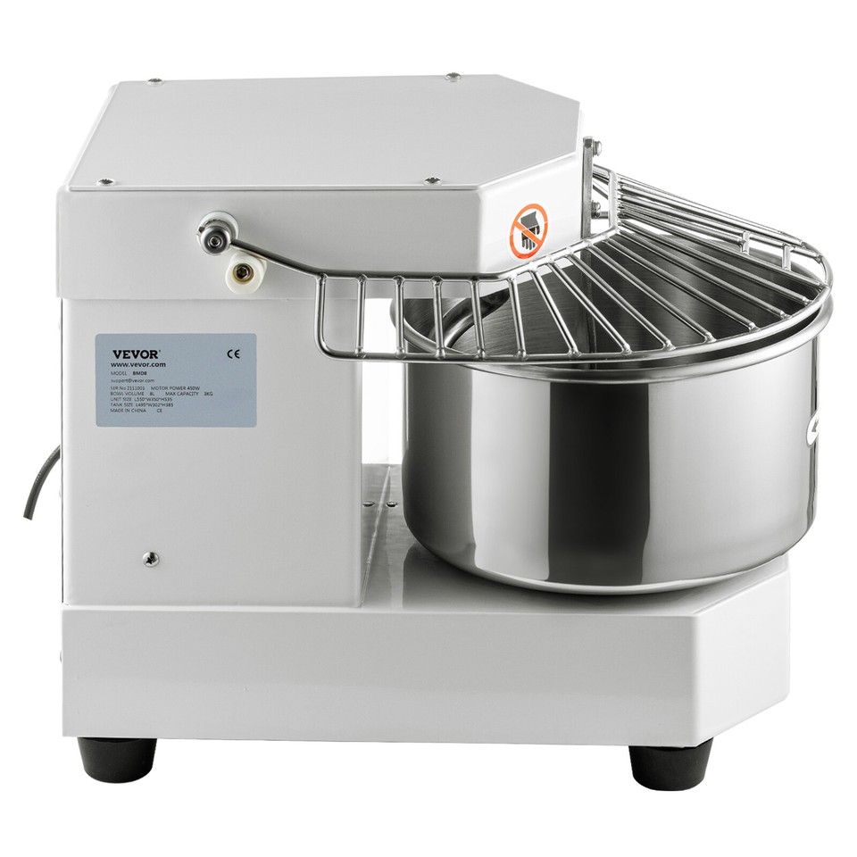 VEVOR Commercial Electric Food Mixer 8.5Qt Stand Dough Mixer Dual ...