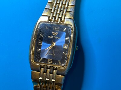 Vintage Waltham XAX 335 Date Quartz Watch. New Battery WORKS/RUNS GREAT ...