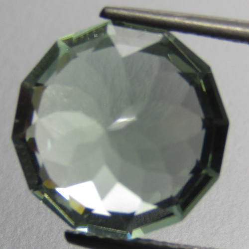 5.70Cts Geniune Natural Green Amethyst (prasiolite) Round Custom Cut ...