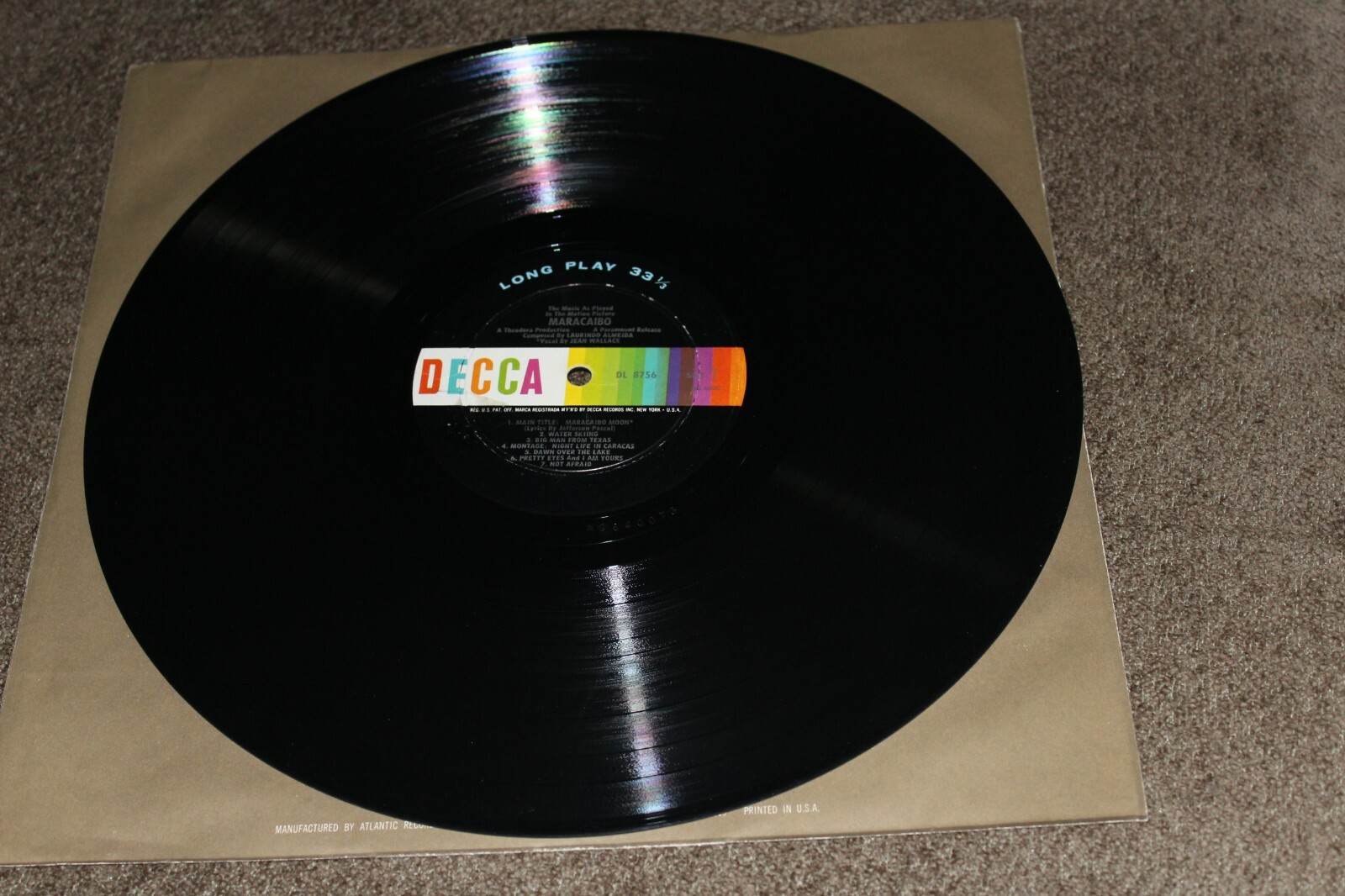 MARACAIBO (F) 1958 Laurinda Almeida Soundtrack (VG+) Decca LP DL8756 | eBay