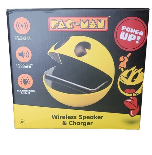 PAC-MAN Wireless Speaker & Charger Genuine Bandai NAMCO Pacman for sale ...