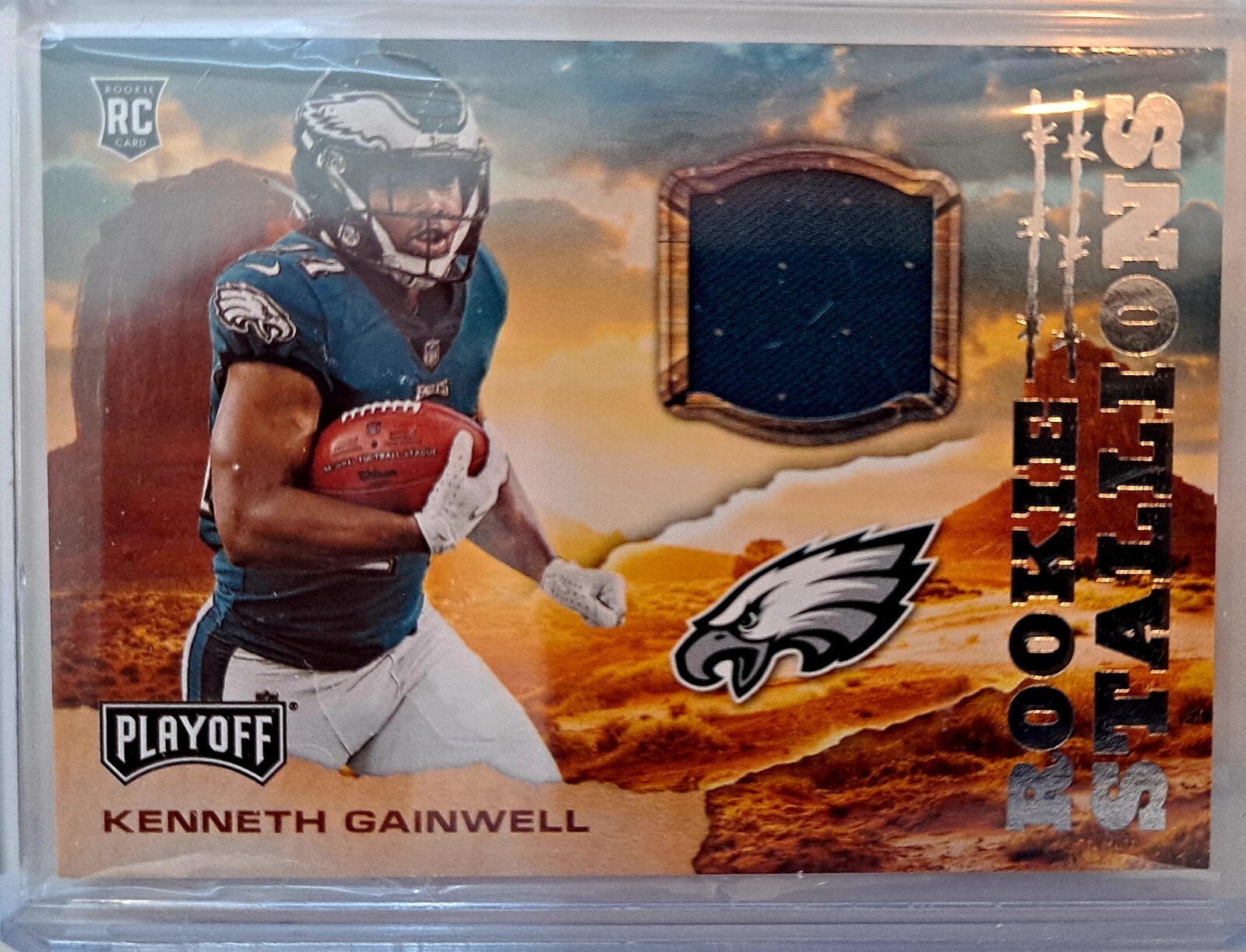 Kenneth Gainwell 2021 Playoff Rookie Stallions RC Patch Relic #RS-KGA ...
