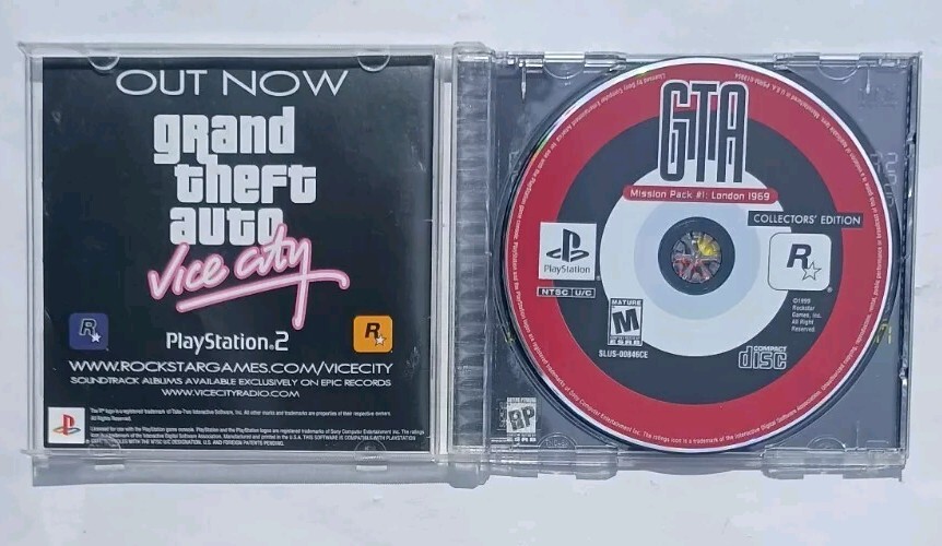 Grand Theft Auto Collectors' Edition GTA Box Lot PlayStation 1 PS1 ...