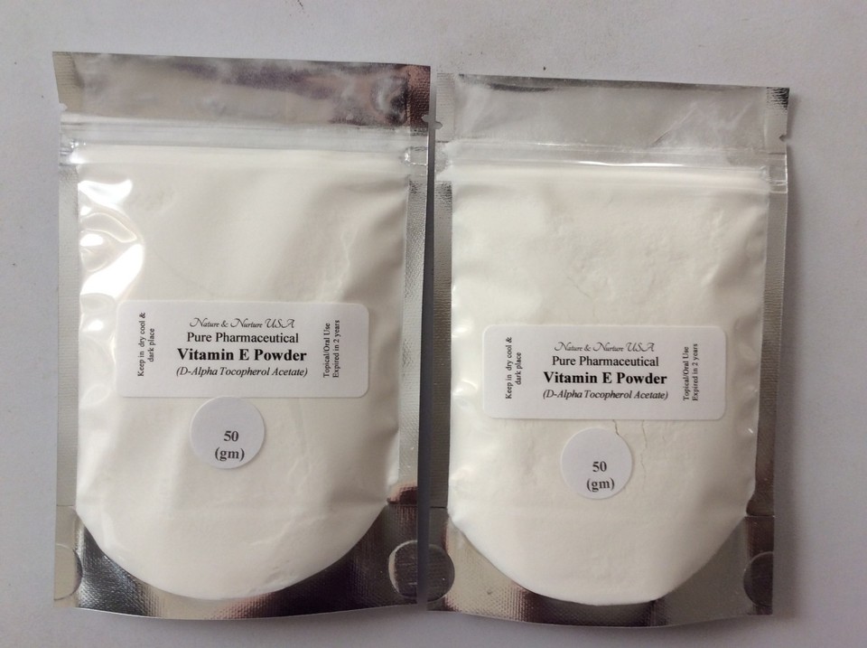 Vitamin E Powder Water Soluble Anti aging for Supple,Beautiful Skin ...