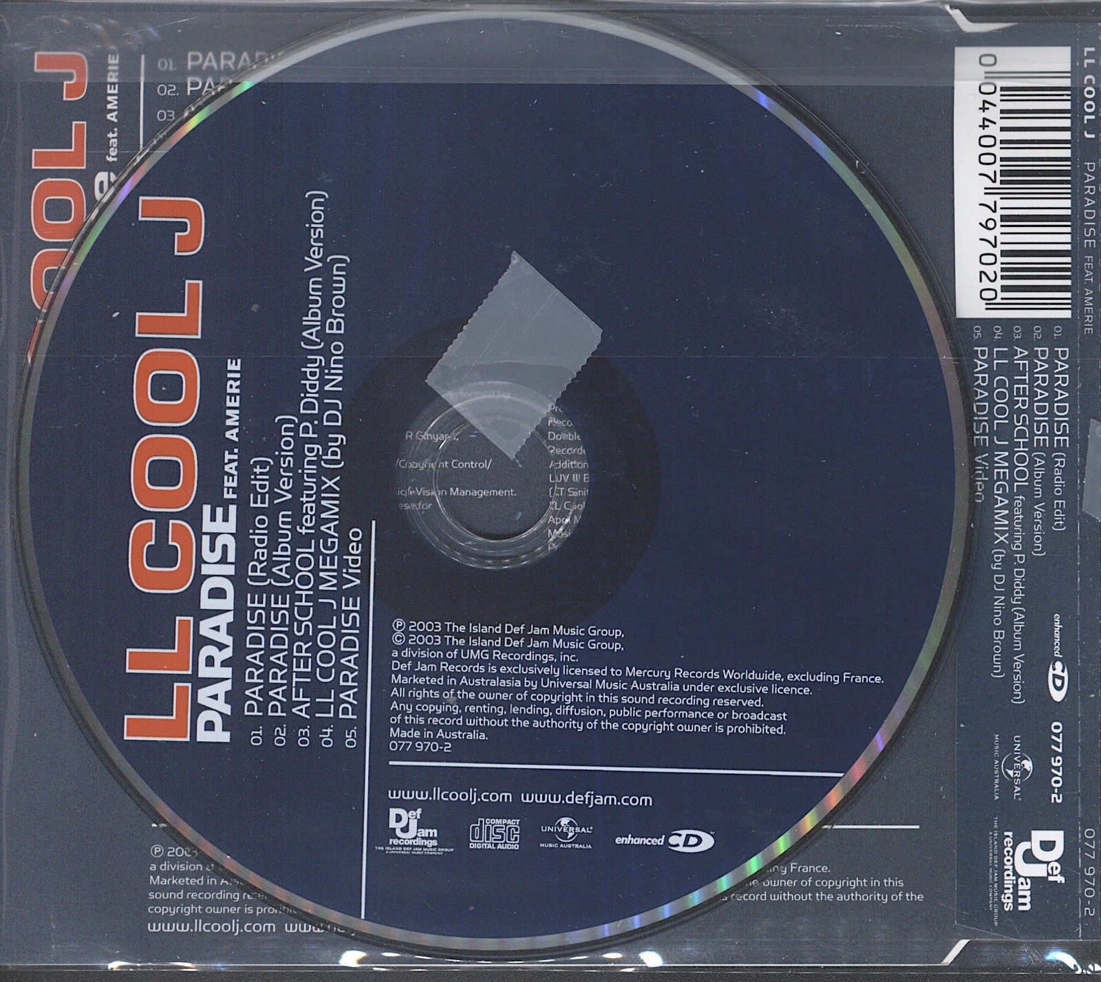 Paradise - Ll Cool J cd single 44007797020 | eBay