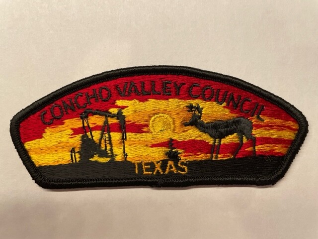 Concho Valley Council shoulder patch CSP s-1 FIRST ISS Texas mint BSA ...