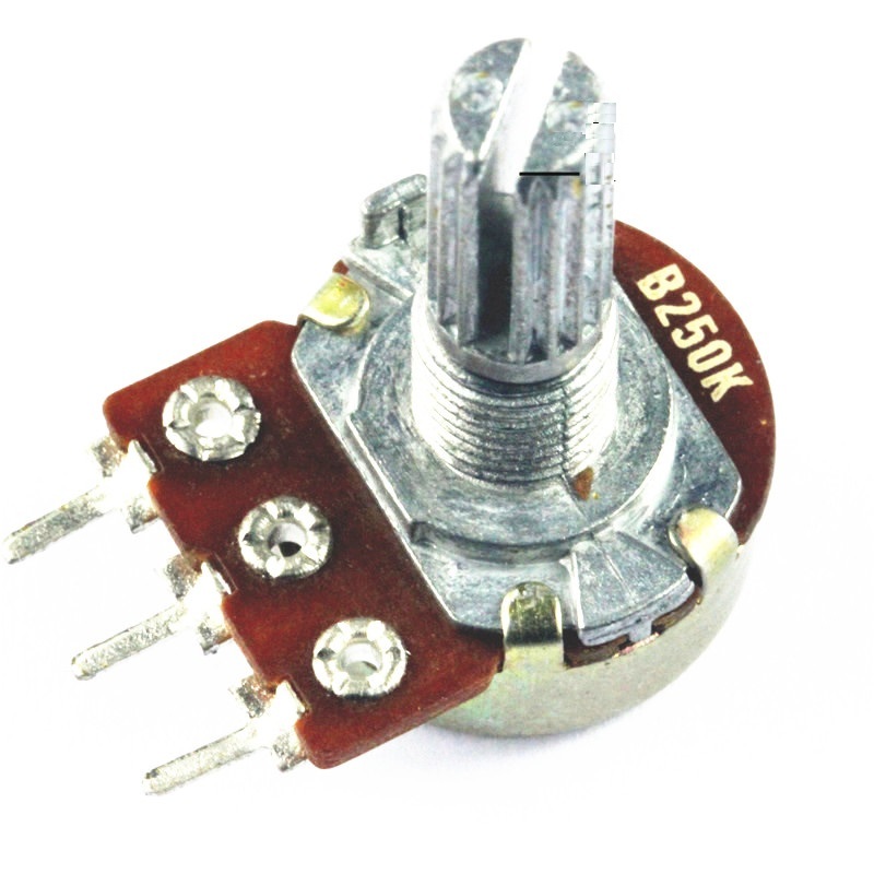 10 pcs 250K Ohm B250K Linear Rotary Taper Potentiometer NEW | eBay