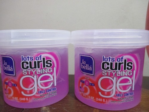 2x LA BELLA LOTS OF CURLS STYLING GEL LEVEL #8 12 OZ NEW frizz control ...