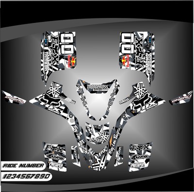 Yamaha Blaster YFS 200 yfs200 Decals Graphics Stickers Full kit ATV ...