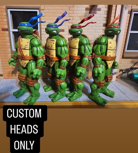 Tmnt Neca Custom Lawson Color Band Heads Only | eBay