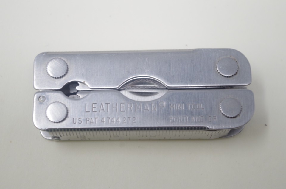 Silver Leatherman Mini Tool Multi-Tool Pocket Knife Super PST Rare ...