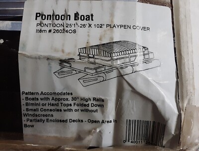 Taylor Made Trailerite Pontoon Boat Playpen Cover, 25'1"-26' x 102 ...