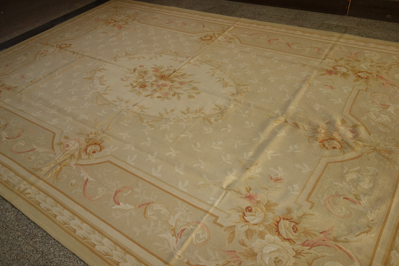 French Market Collection Handmade Fine Aubusson Carpet (European style ...