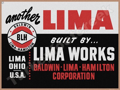 Lima Built By Lima Works 18" x 24" Metal Sign | eBay