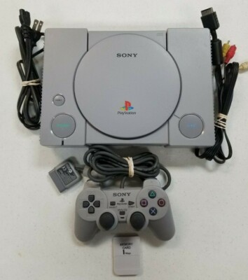 GUARANTEED - Playstation 1 Ps1 Console with Controller and Memory card ...