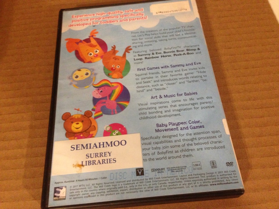 Baby First Let's Play DVD BabyFirst Over 4 Hours Of Fun! Watch Your ...