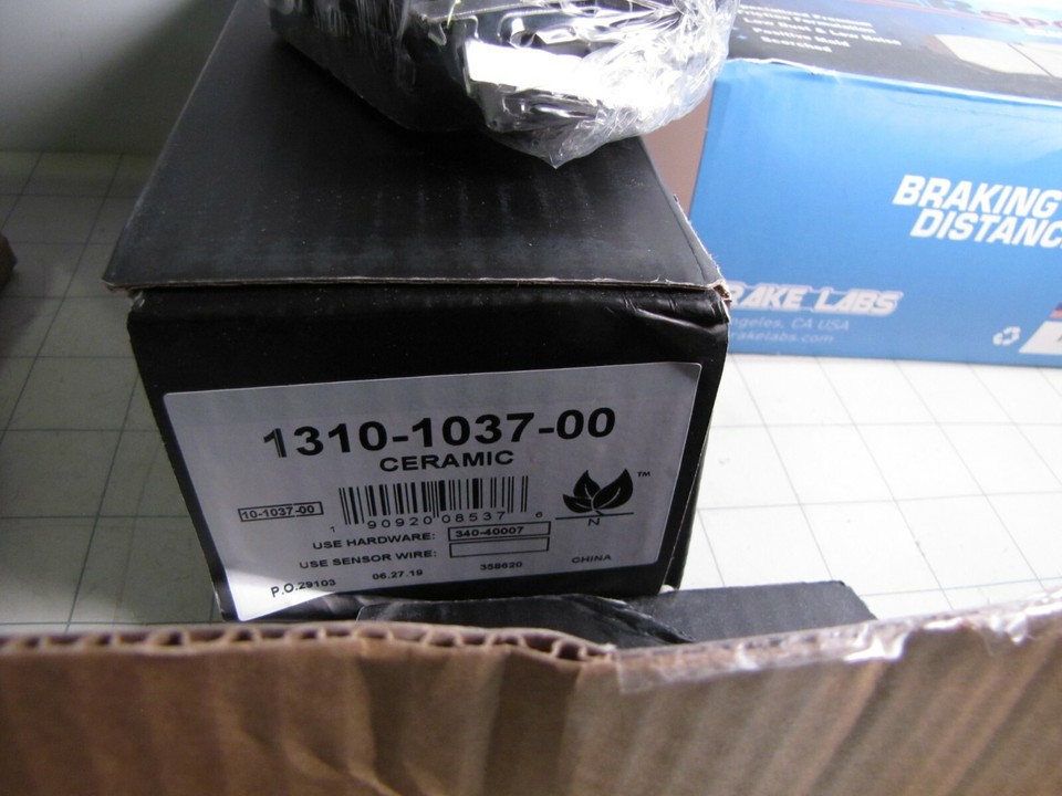 Disc Brake Pad Set 1310-1037-00 Drilled Slotted Rotor 631-39022L 631 ...