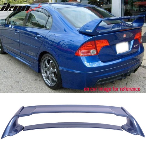 Fits 06-11 Civic Sedan Mugen Trunk Spoiler Painted Atomic Blue Metallic ...