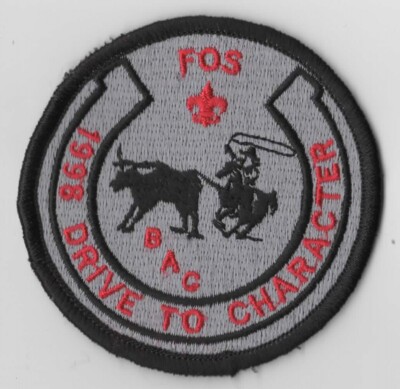 1998 Drive to Character FOS BAC BSA Patch BK Bdr. [VA-2524] | eBay