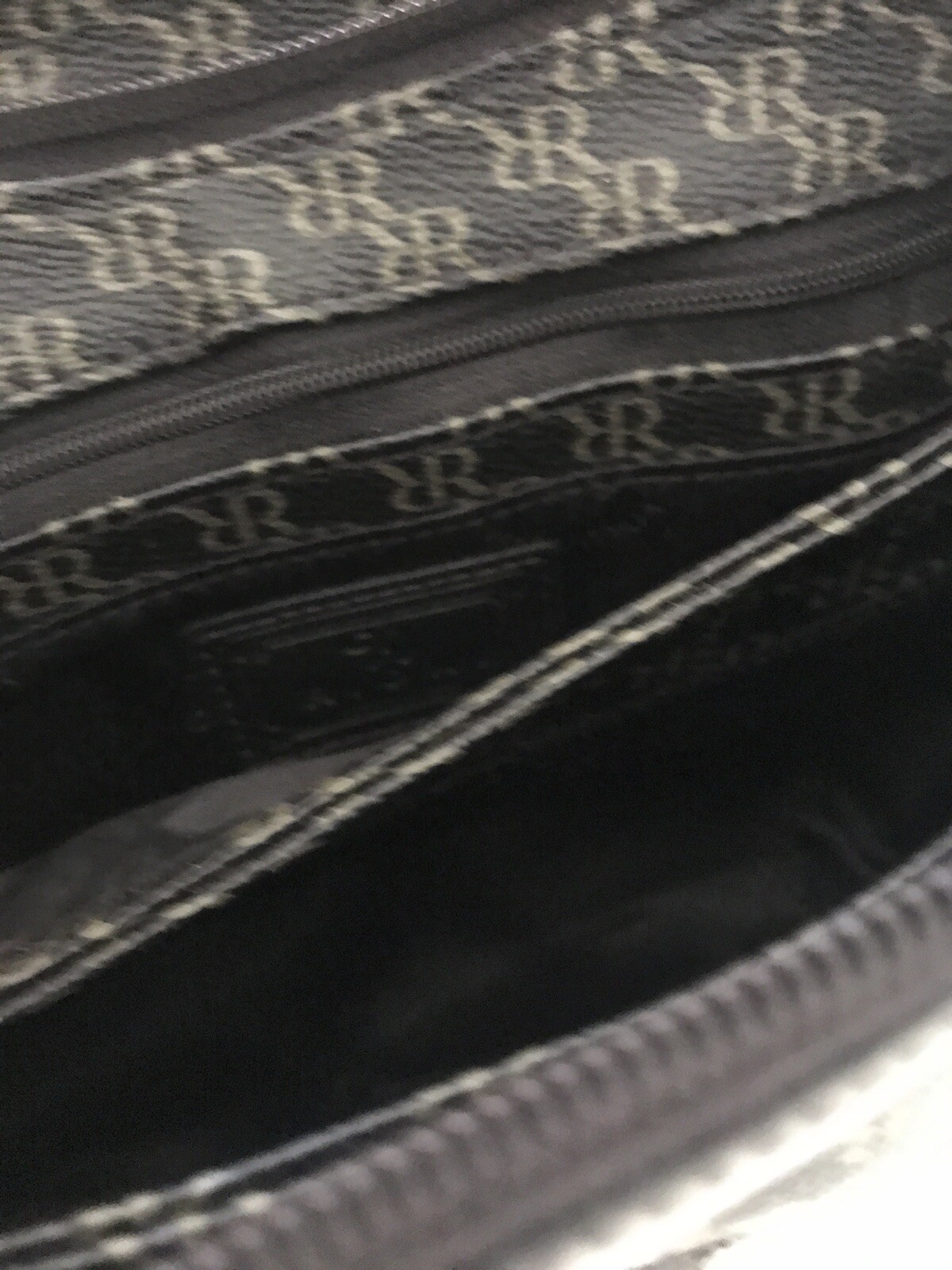 Rioni Moda Italia Black Monogram Shoulder Bag | eBay