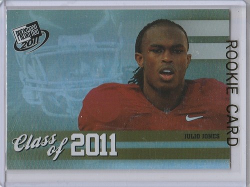 JULIO JONES ROOKIE CARD Crimson Tide CLASS OF 2011 Alabama Football ...