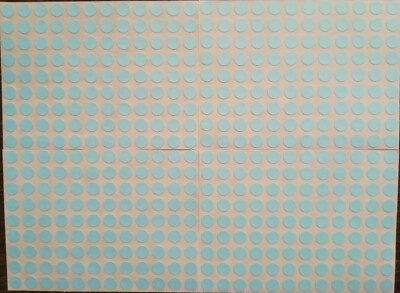 432x KLEBE ETIKETTEN 8mm RUND BLAU Sticker Aufkleber Markierung Preis ...