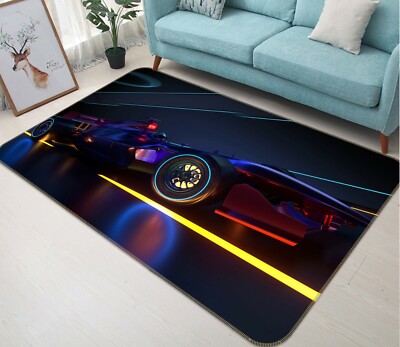 3D Racing Car NA10545 Transport Game Rug Mat Elegant Photo Carpet Mat ...