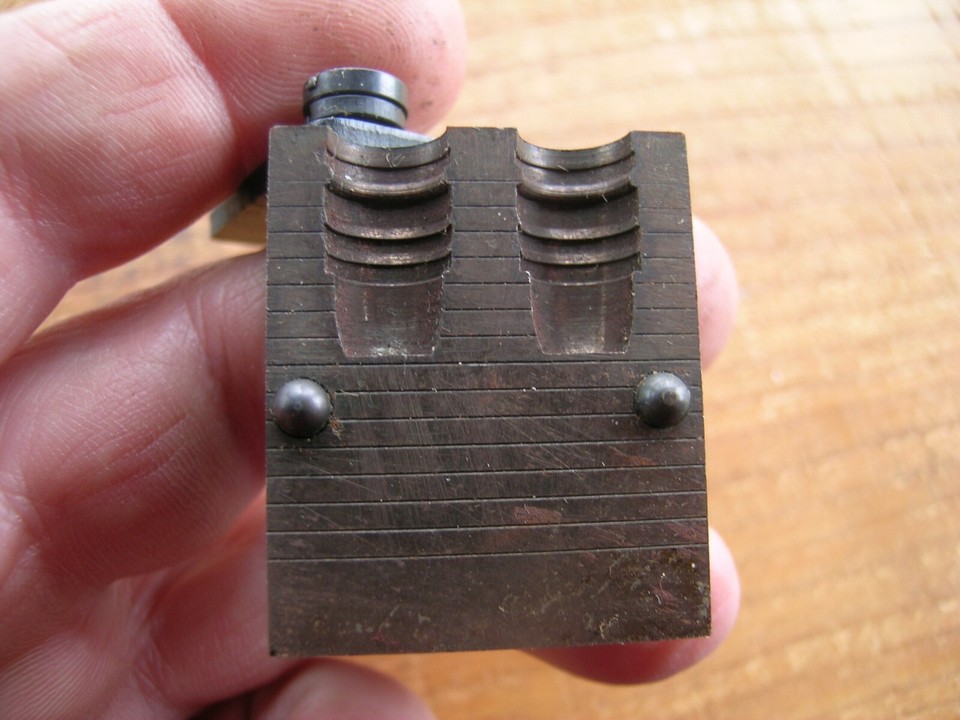 Lyman/Ideal 2 Cavity Bullet Mold Mould #358156 155 Grain GC/SWC 38/357 ...